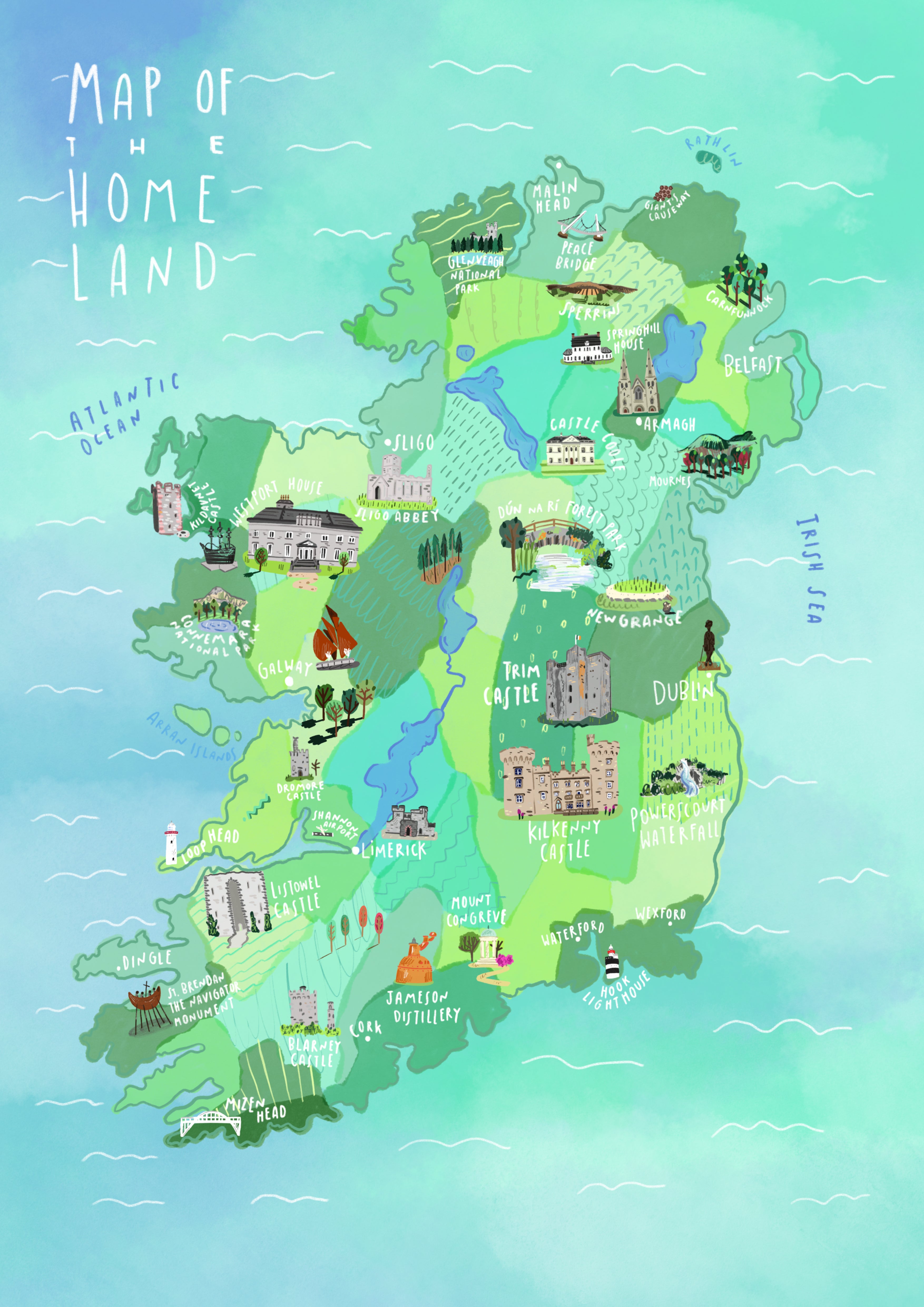 Map of the Homeland Print – PeterPaintsPictures